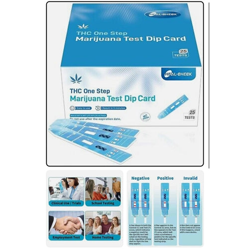 THC Marijuana Test Dip Card