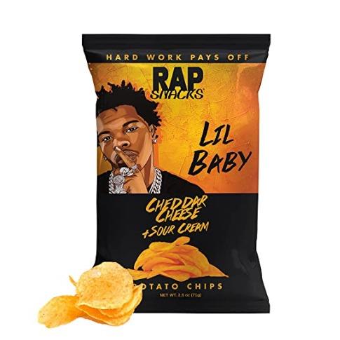 Rap Snacks Lil Baby Cheddar Cheese + Sour Cream Potato Chips | Rabbit Habit