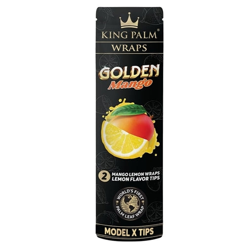King Palm Blunt Wraps Golden Mango XL x 2 | Rabbit Habit